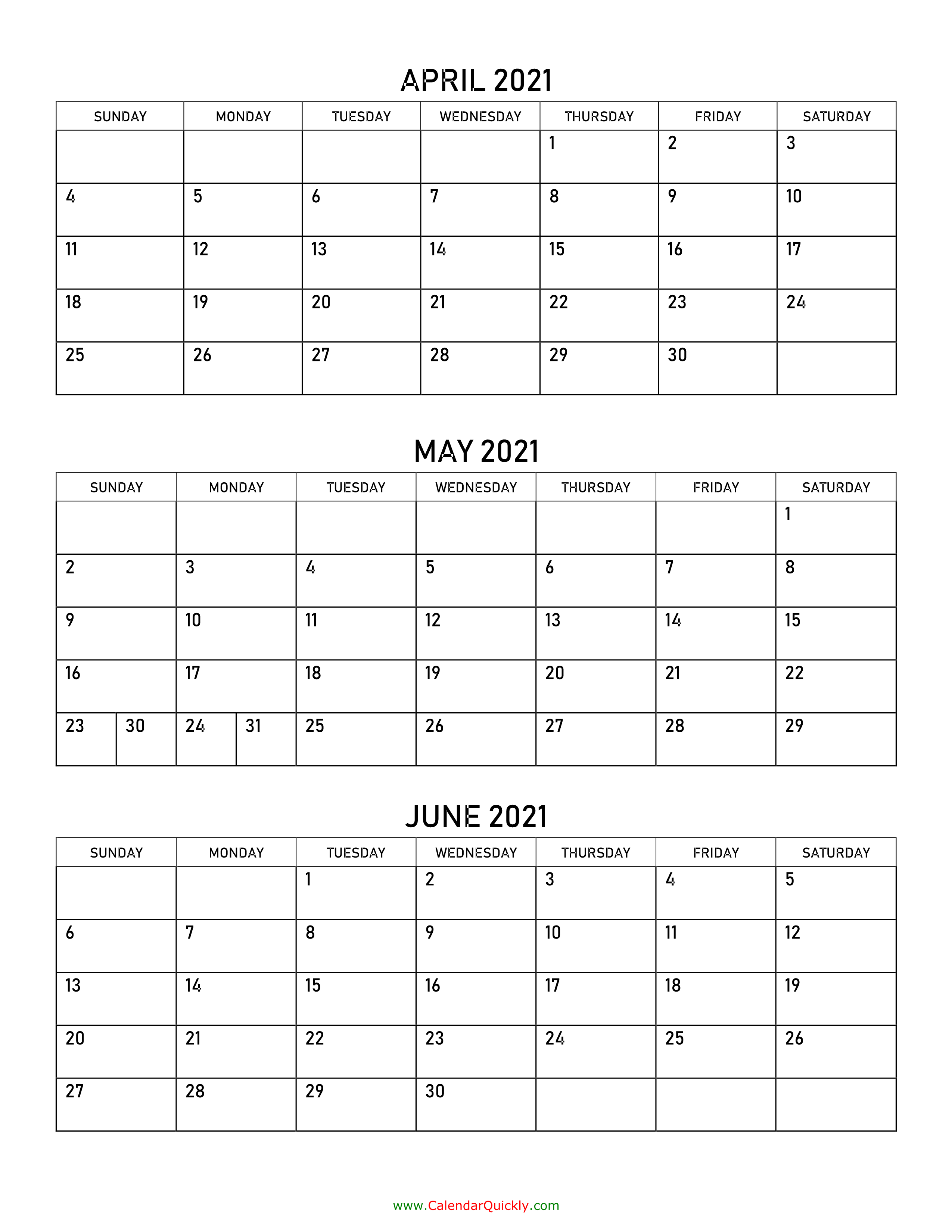 April May And June 2023 Calendar Printable April May June 2023 