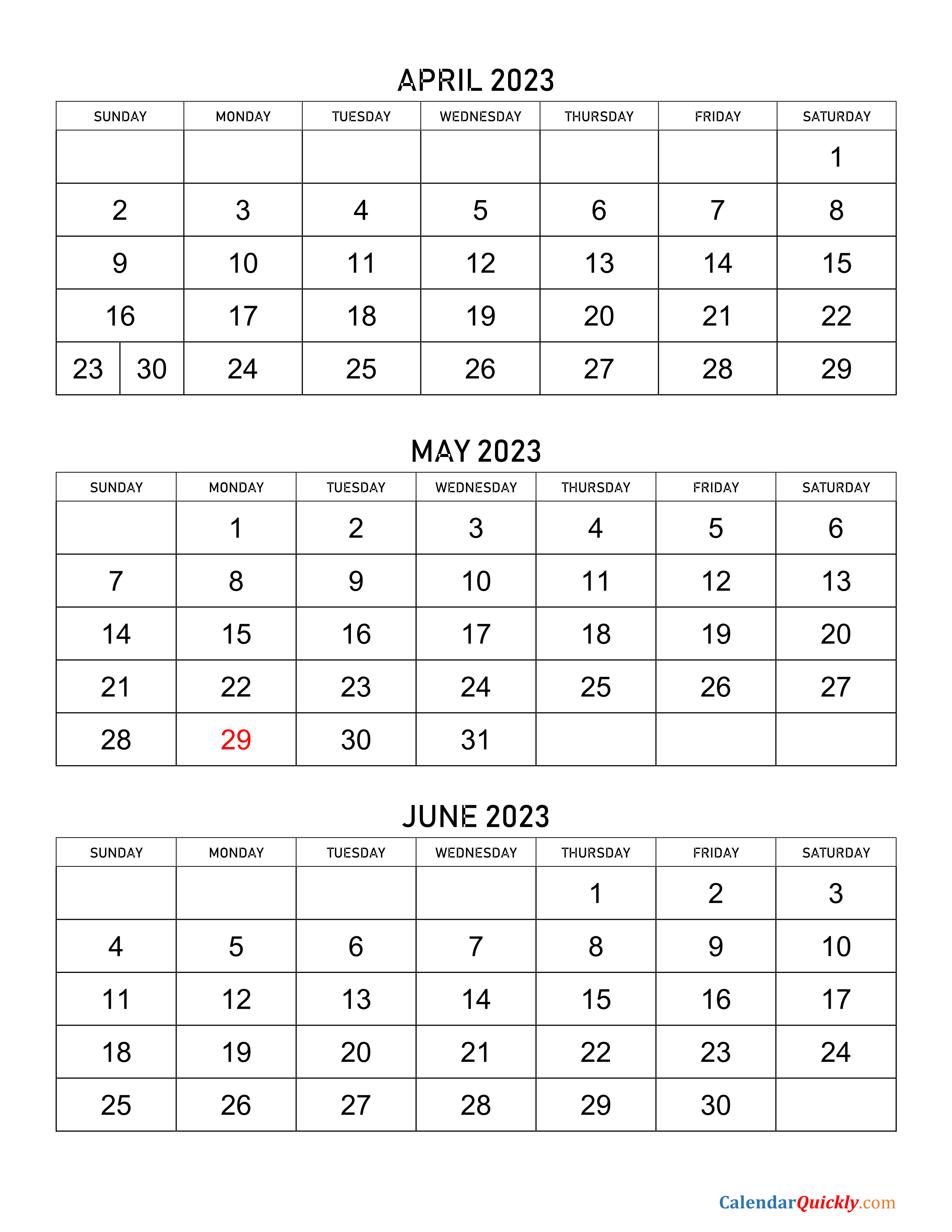 April May June 2023 Calendar Printable In 2021 Calendar Printables 